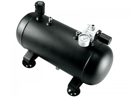 Airbrush compressor with tank store